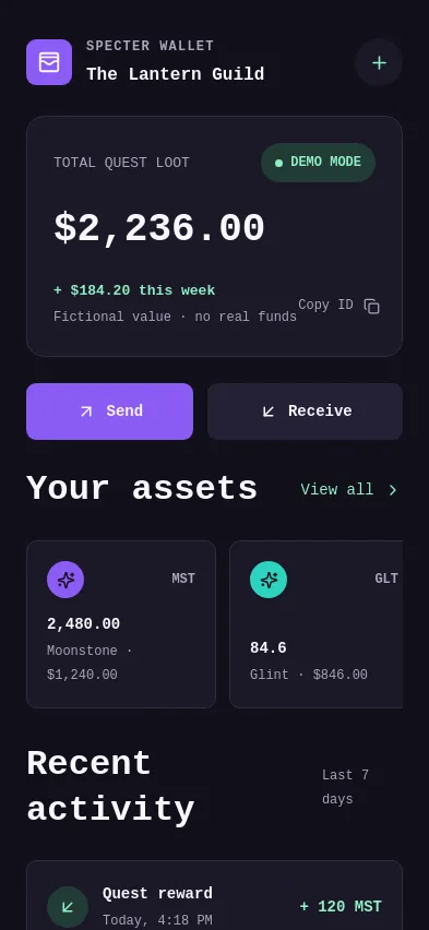 LARP Phantom Wallet Sim