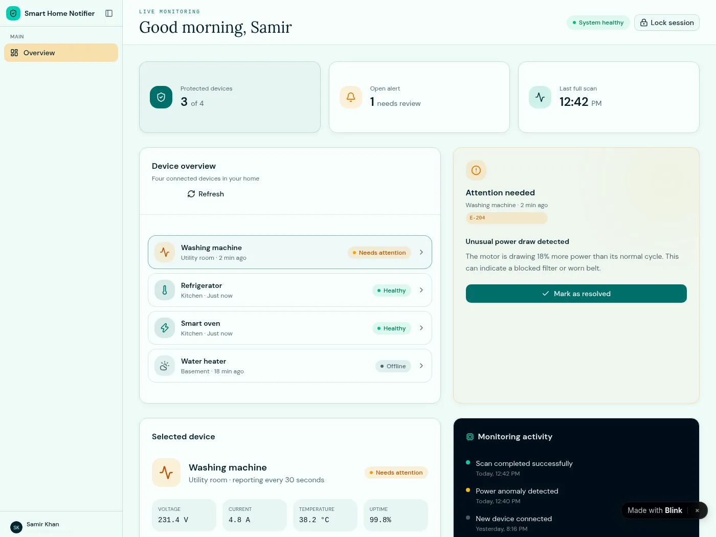 Smart Home Notifier
