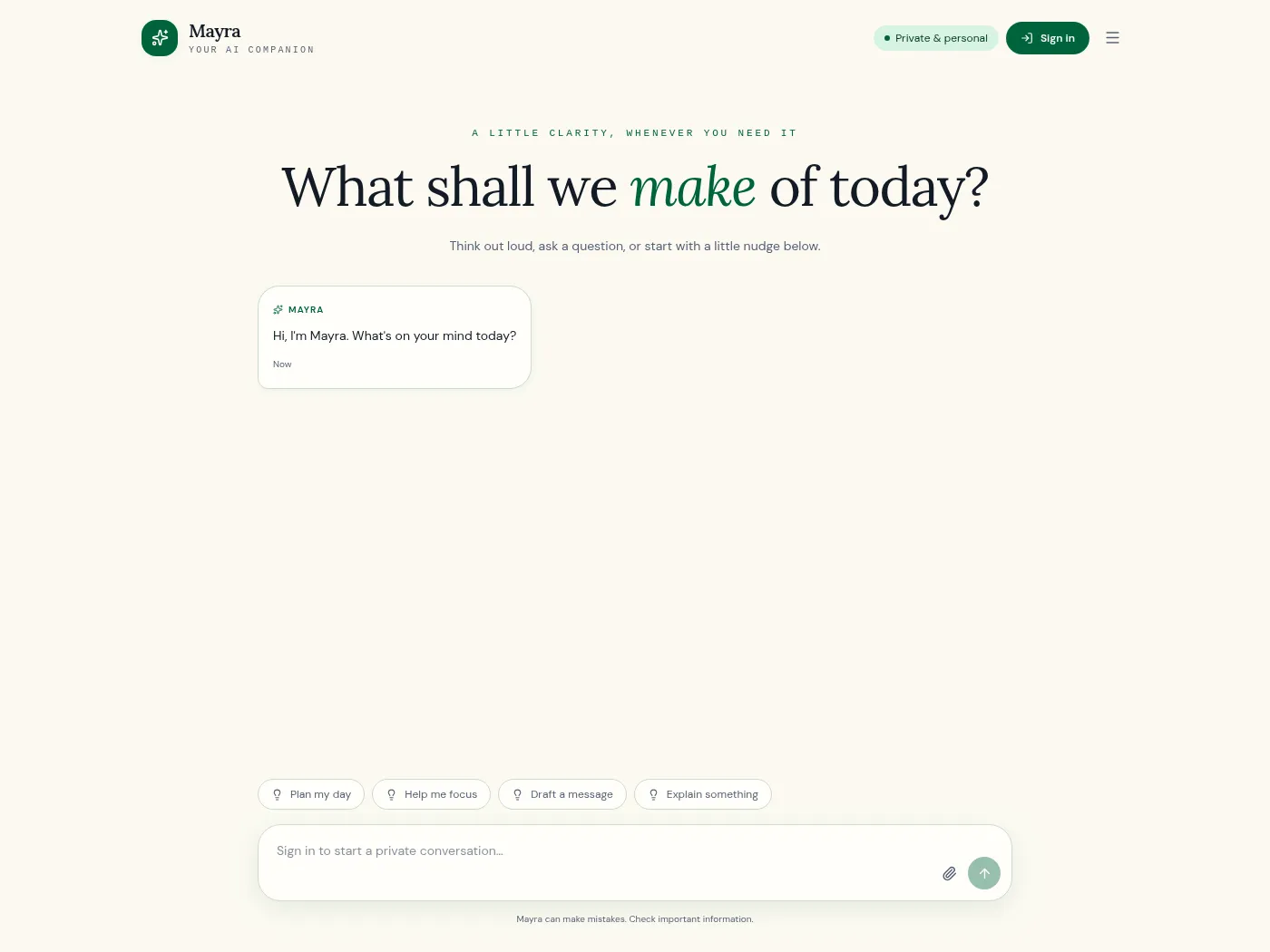 Mayra AI Assistant