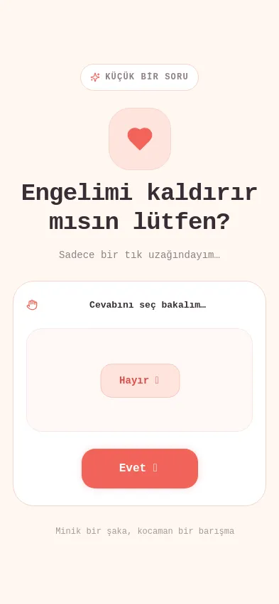Şaka Kaçan Buton