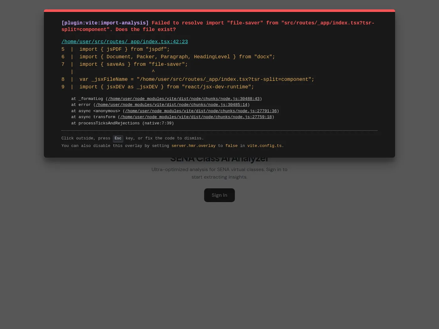 SENA Class AI Analyzer