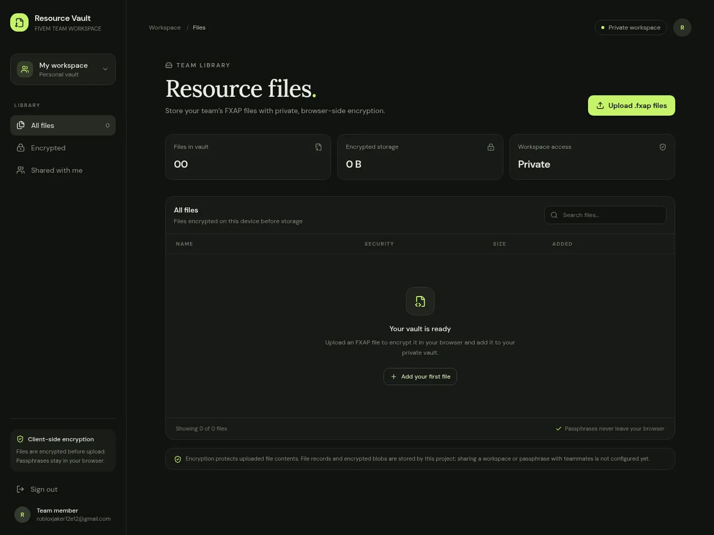FXAP Resource Manager