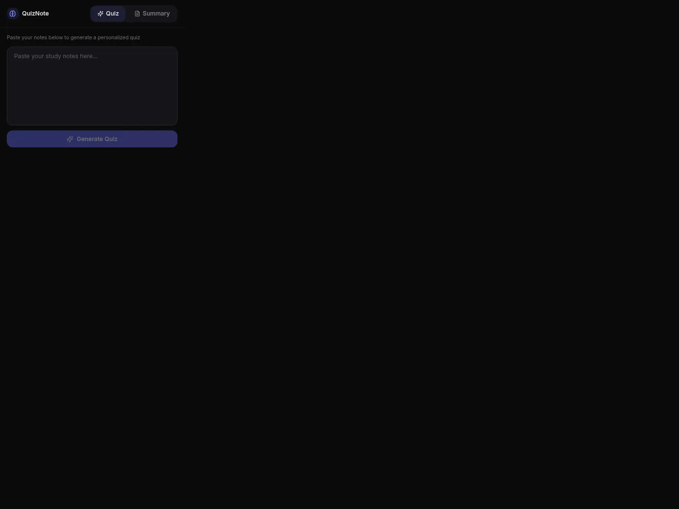 QuizNote Genius Extension