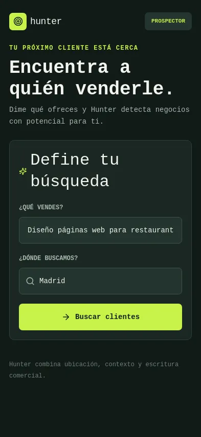 Hunter Client Finder