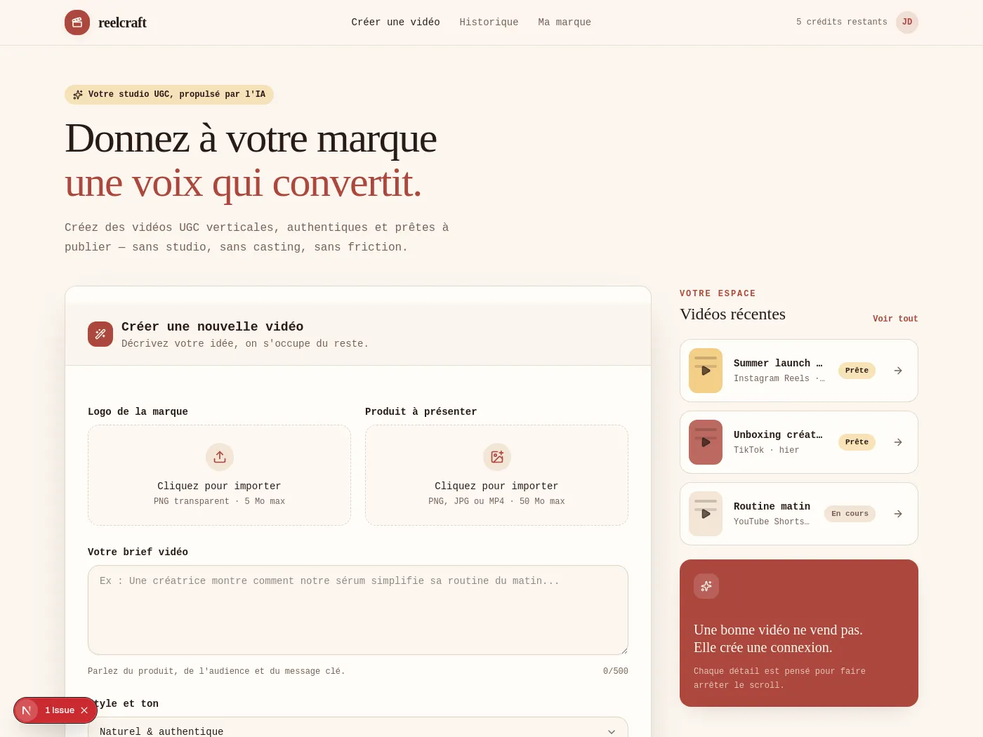UGC Video SaaS