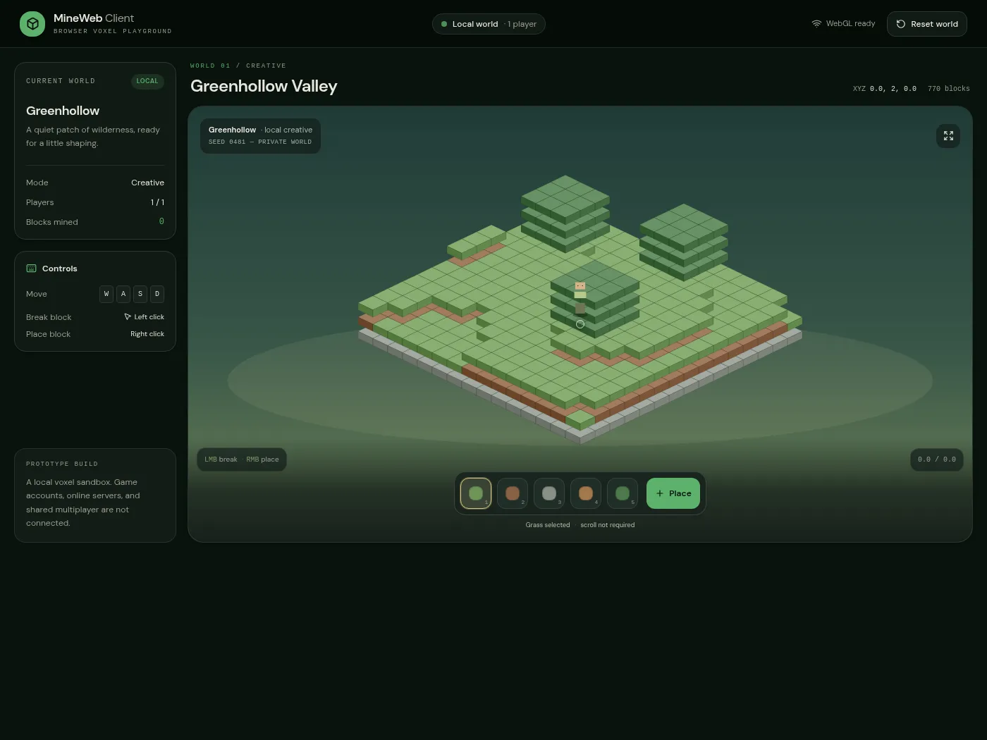 MineWeb Client