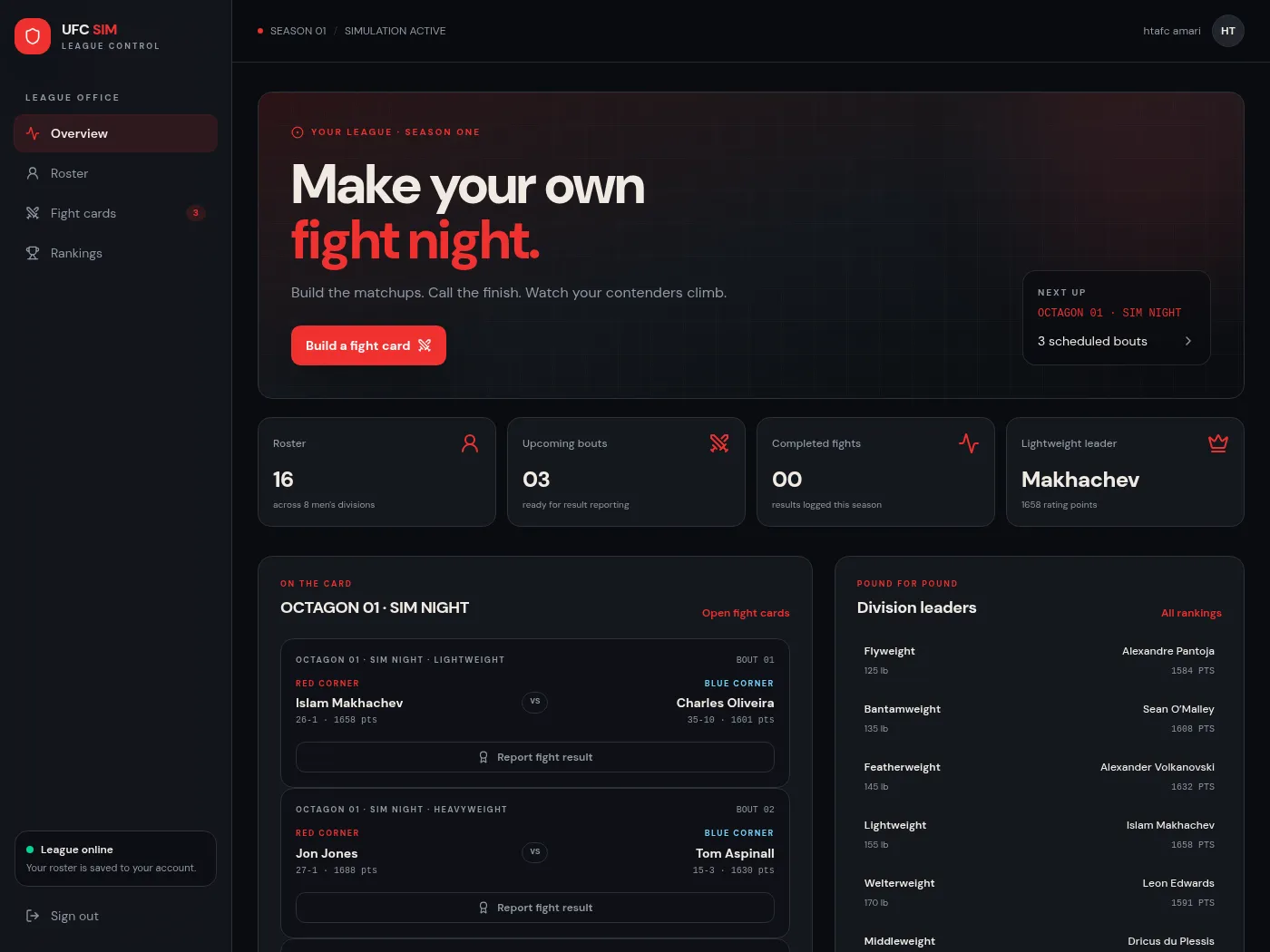 UFC Sim League