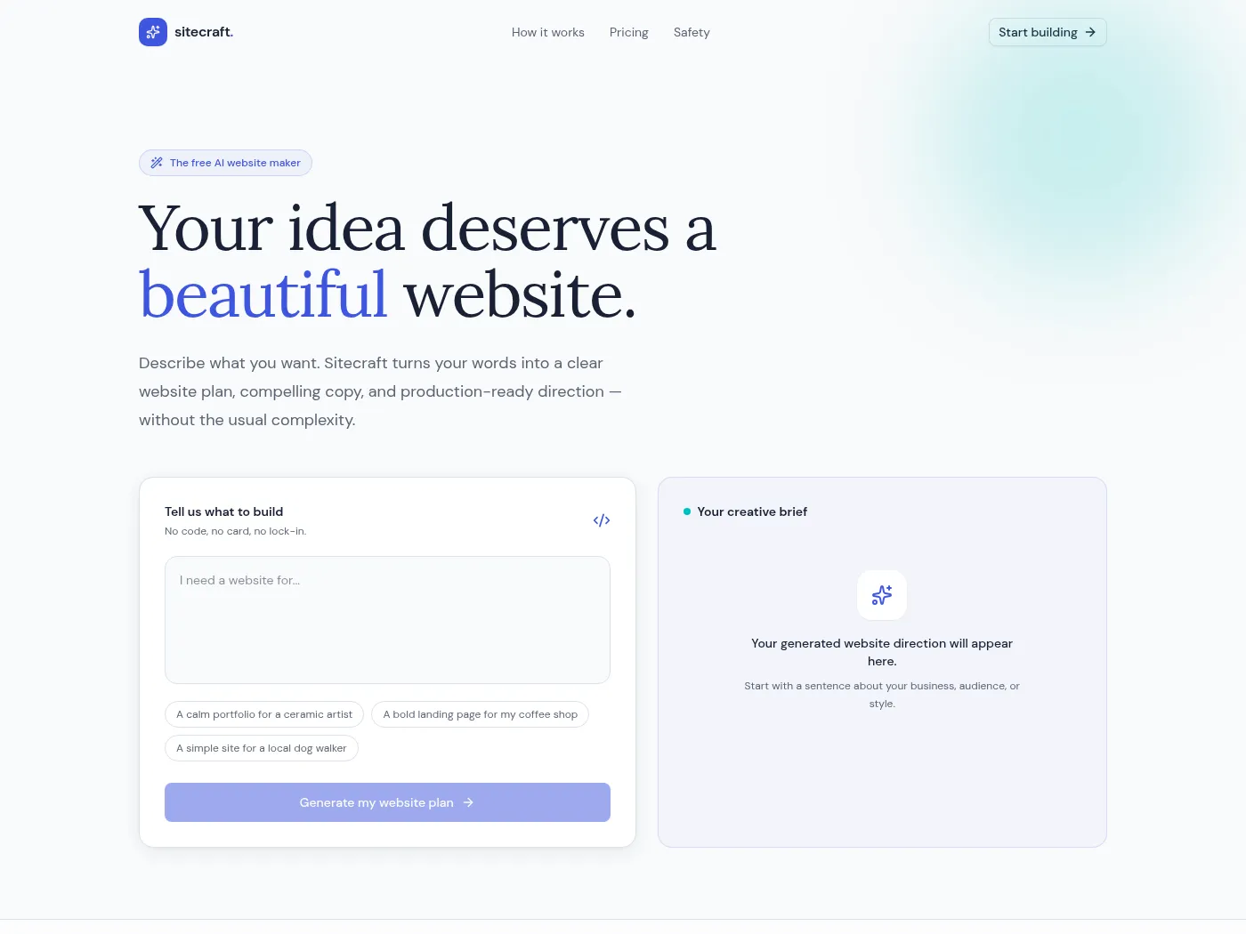 Free AI Website Builder
