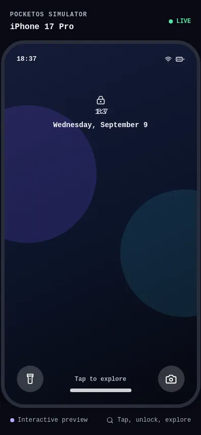 iPhone 17 Simulator