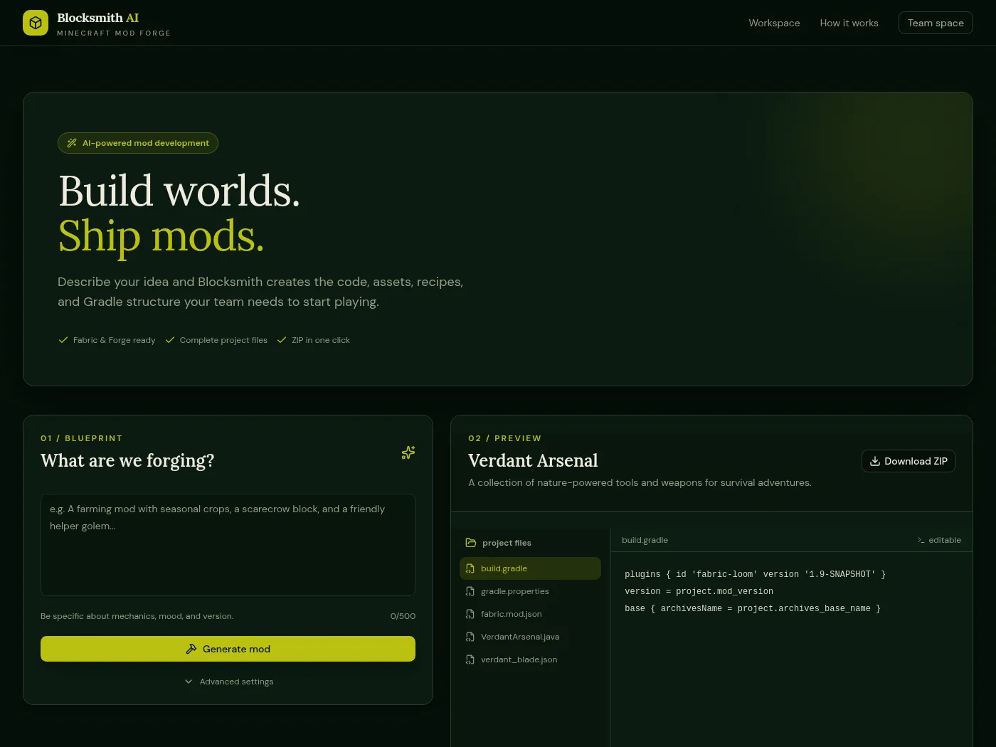 AI Minecraft Mod Maker