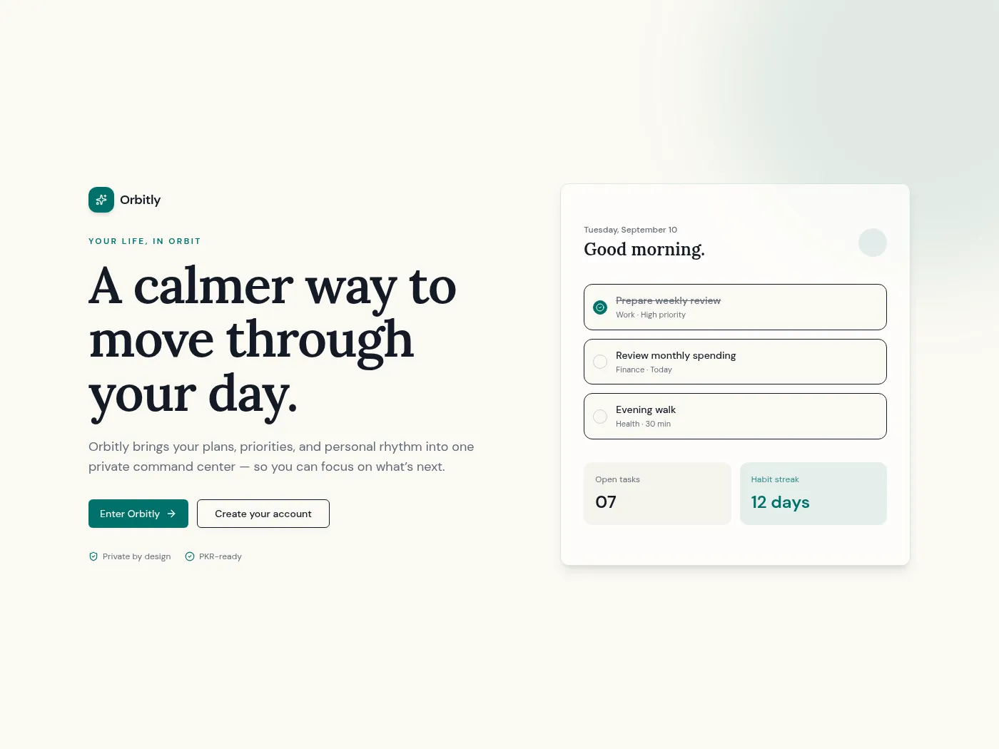 Orbitly Productivity Suite