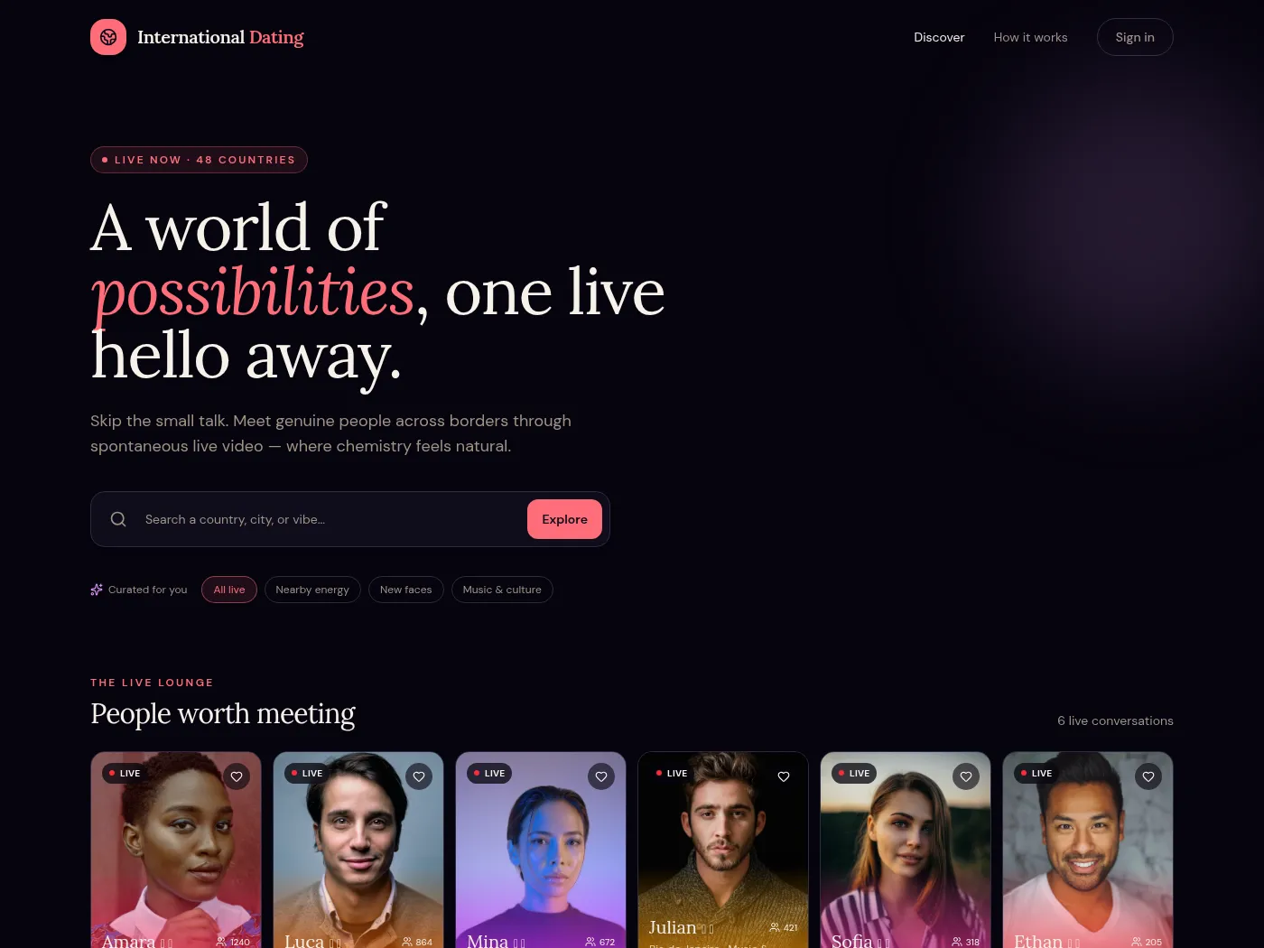 International Dating Live