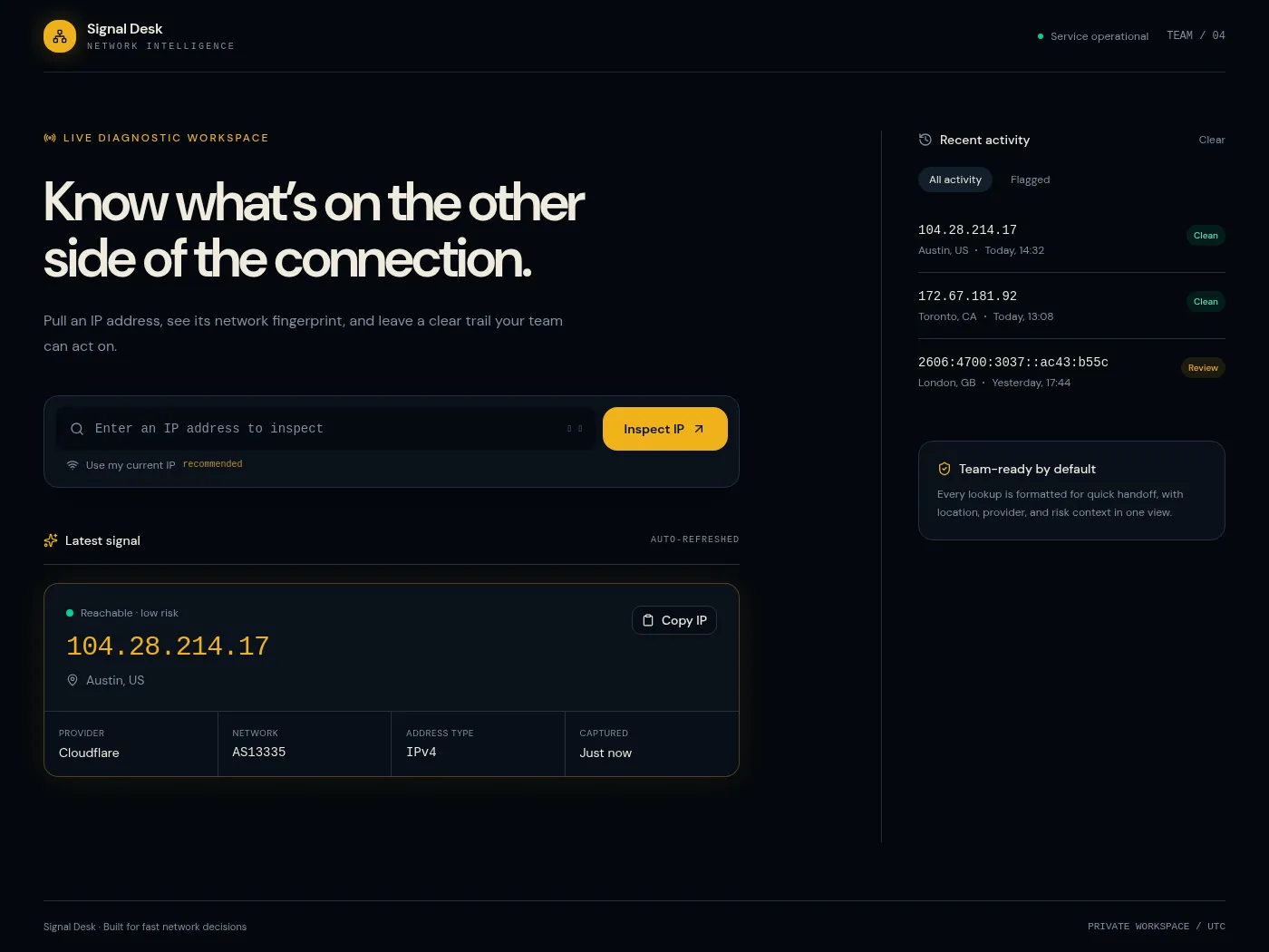 IP Logger Dashboard