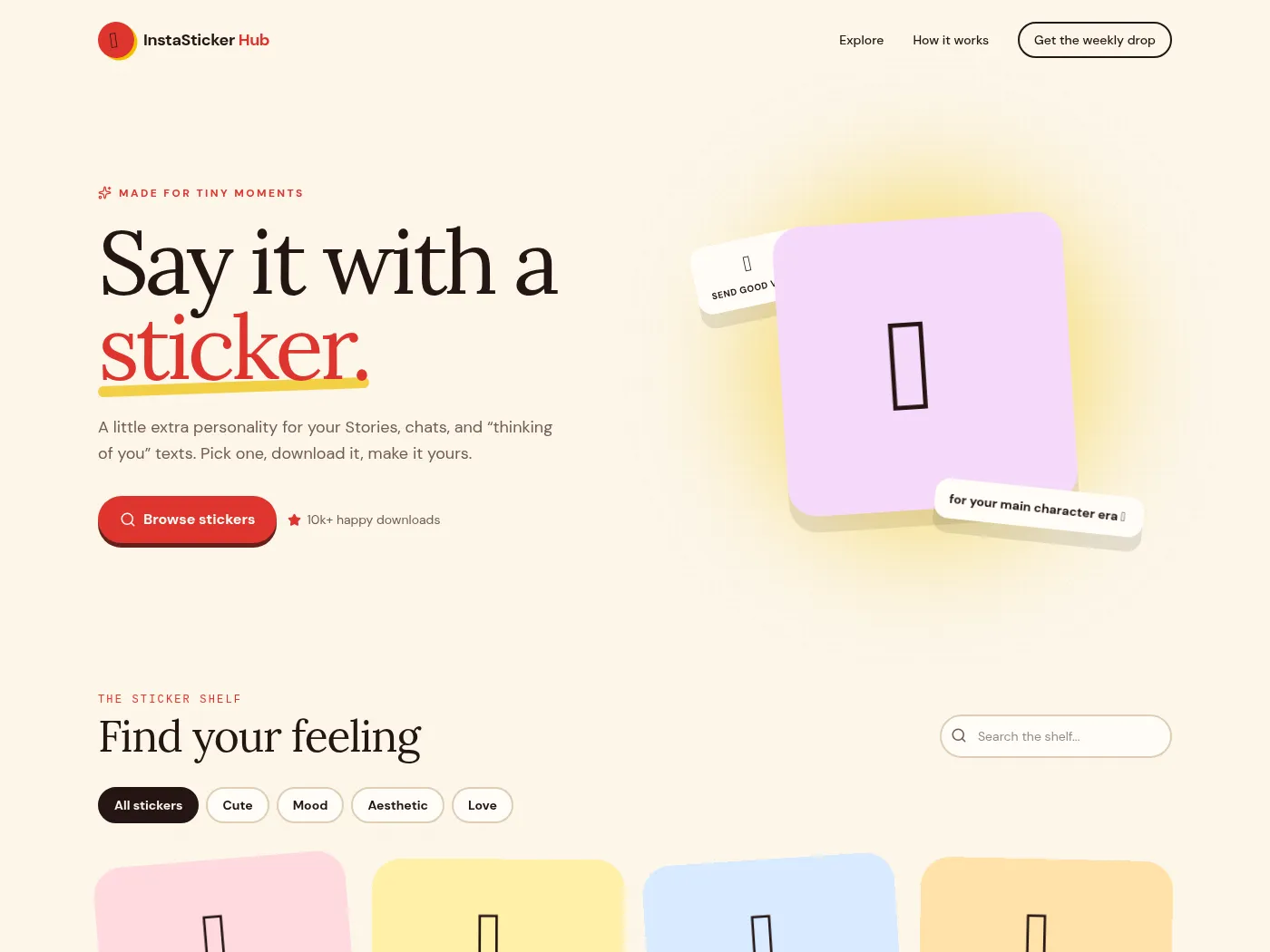 InstaSticker Hub