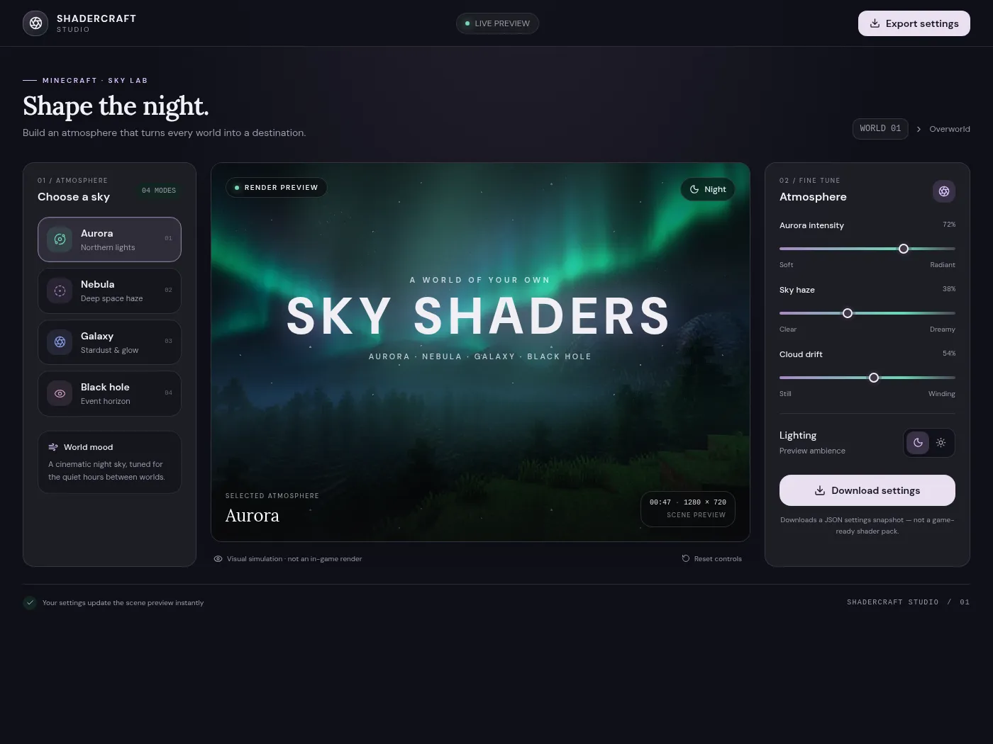 ShaderCraft Studio