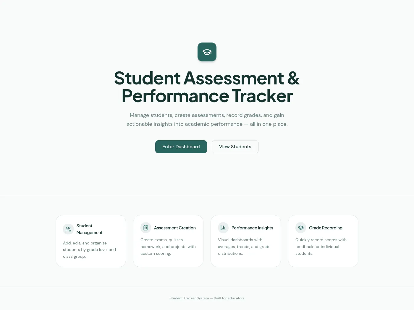Student Tracker System