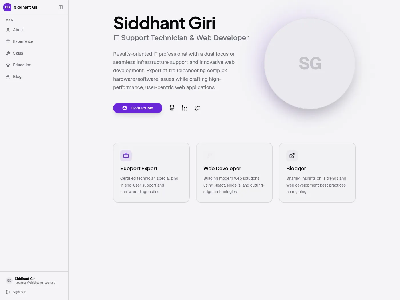 Personal Portfolio Site