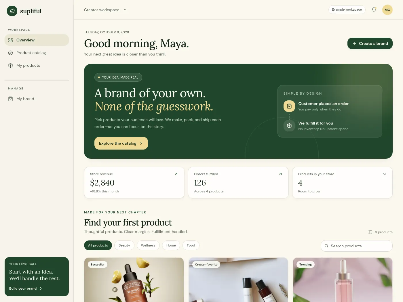 Supliful CPG Platform