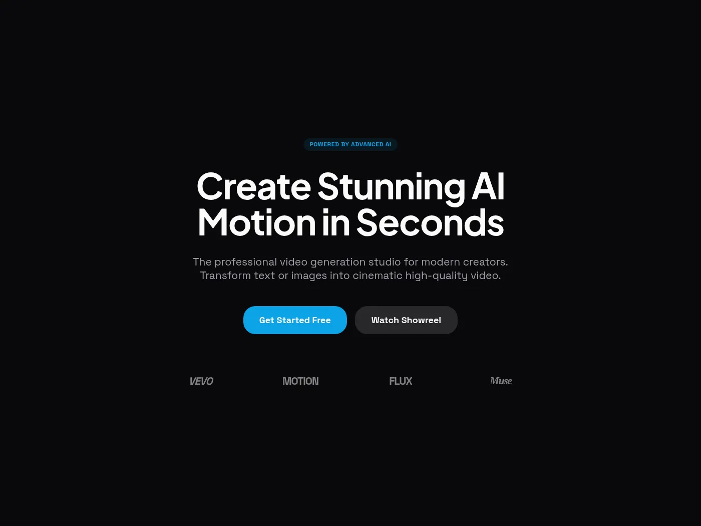 AI Motion Studio
