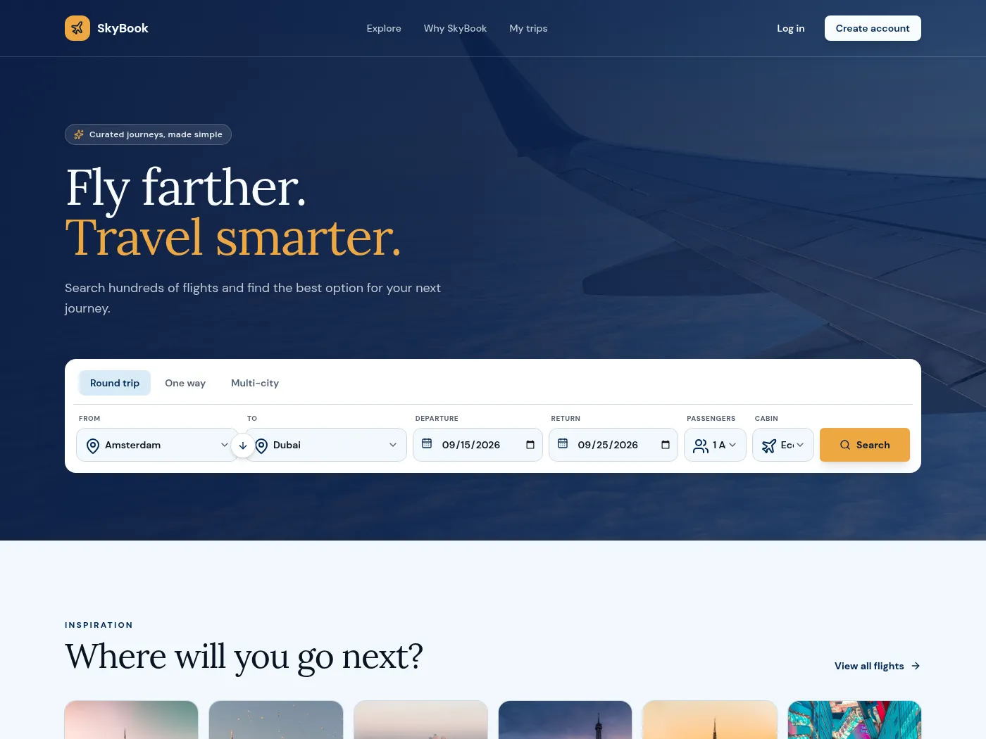 SkyBook Flight Platform