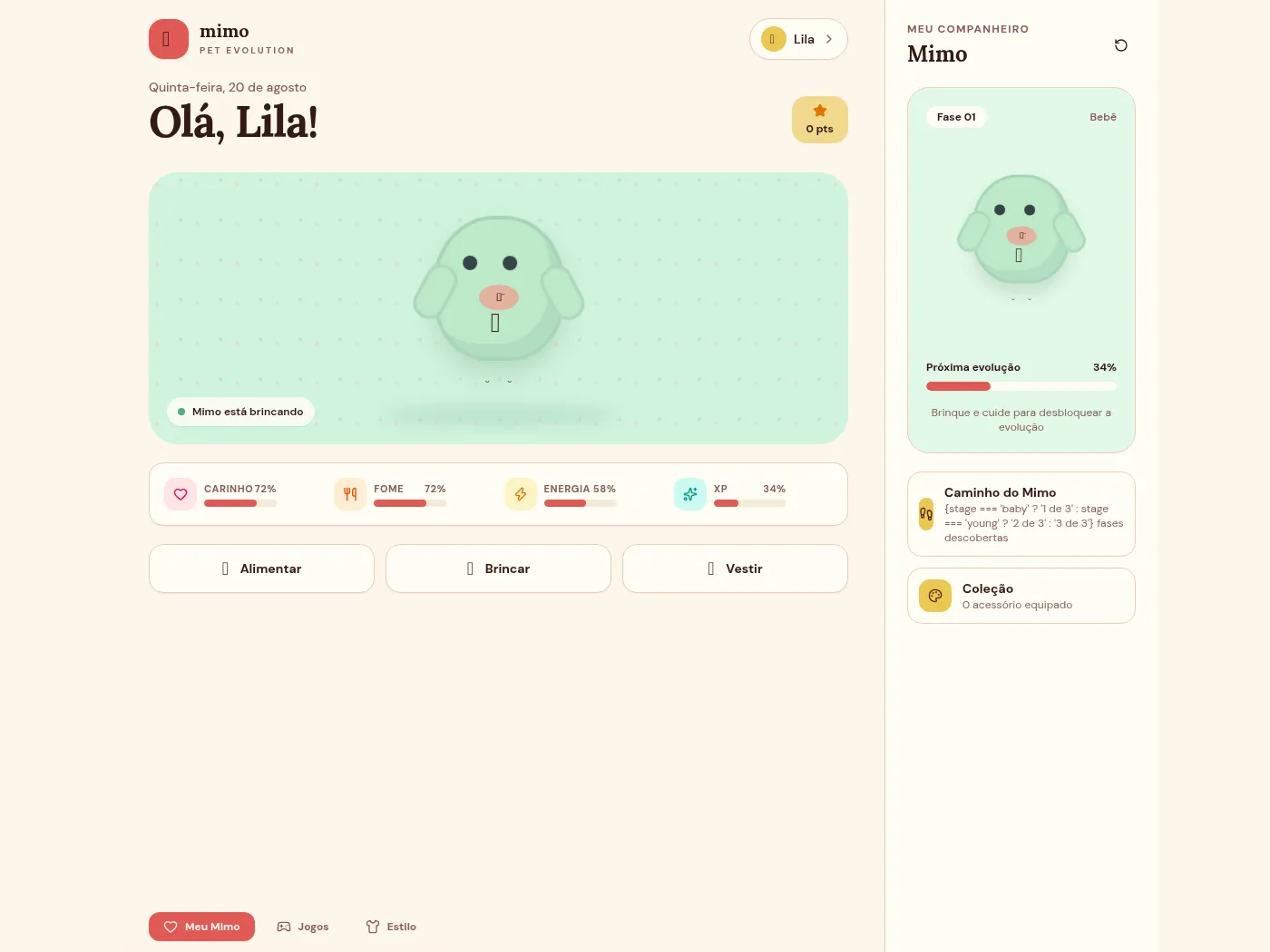 Pet Evolution Game