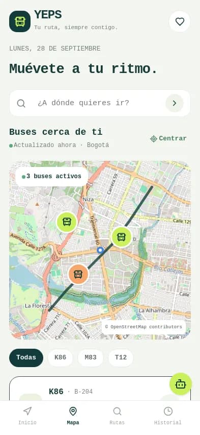 YEPS Bus Tracker
