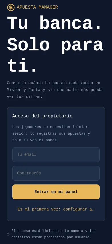 ApuestaManager Móvil