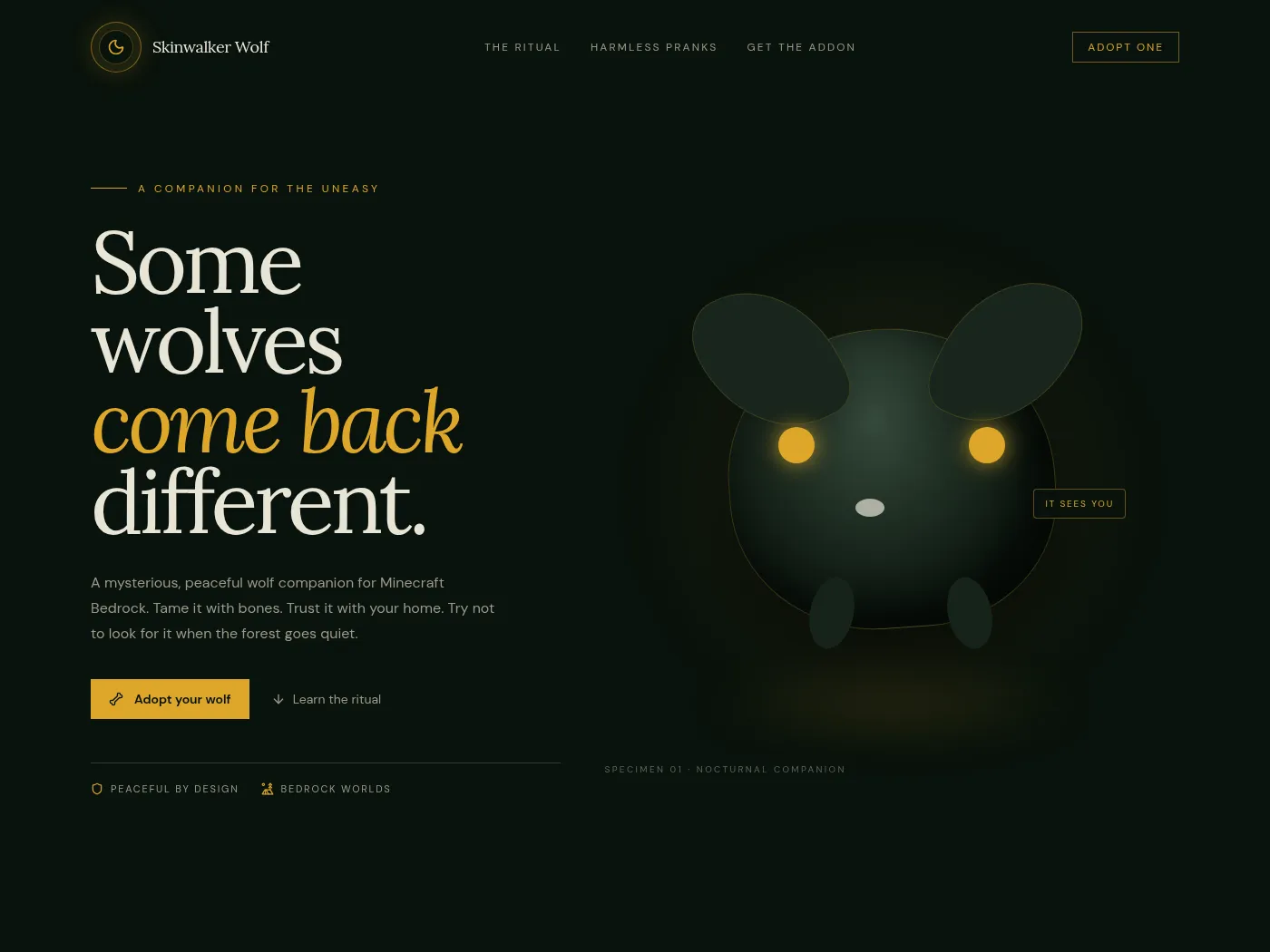 Skinwalker Wolf Addon