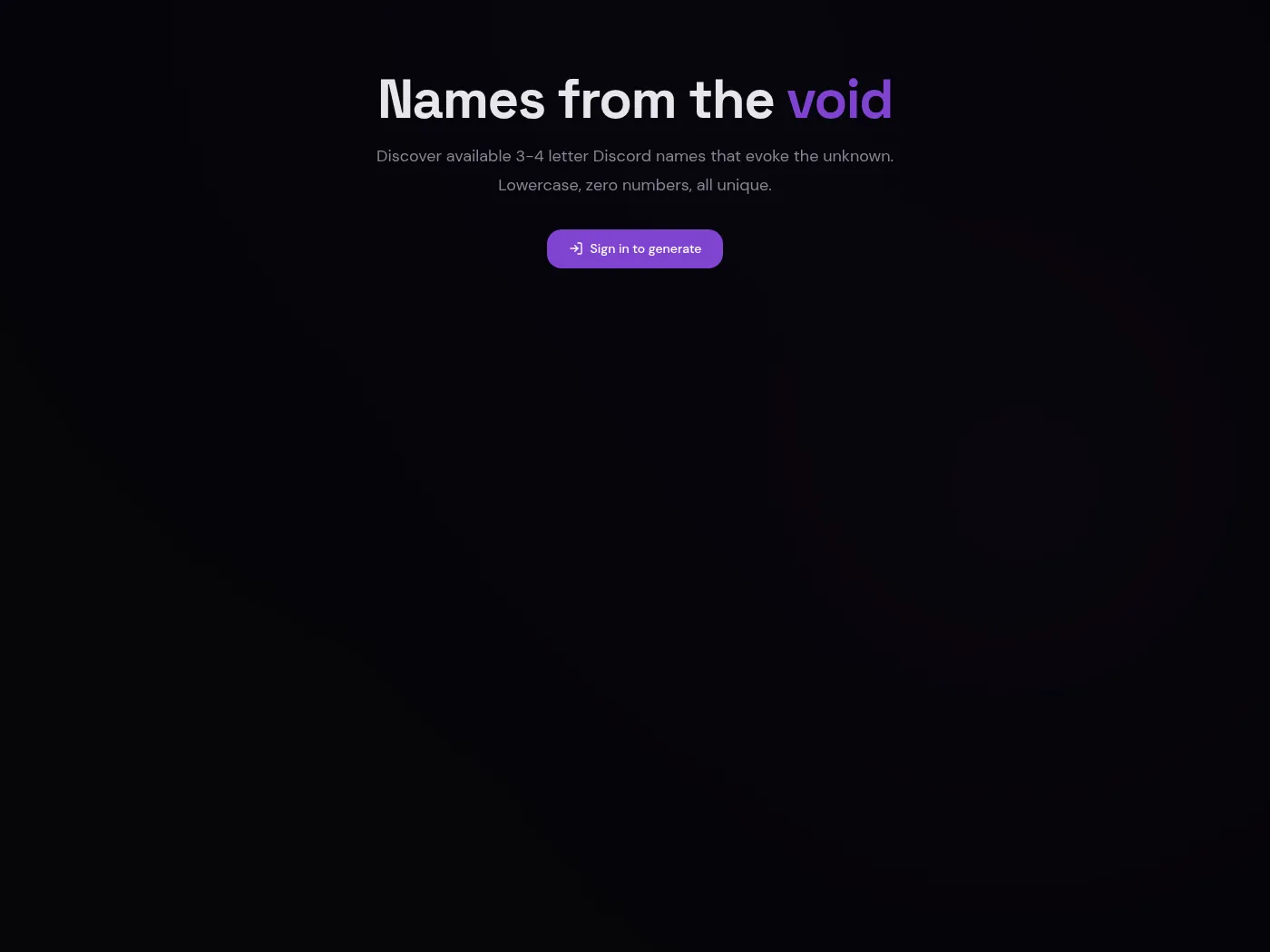 Unknown Discord Name Finder