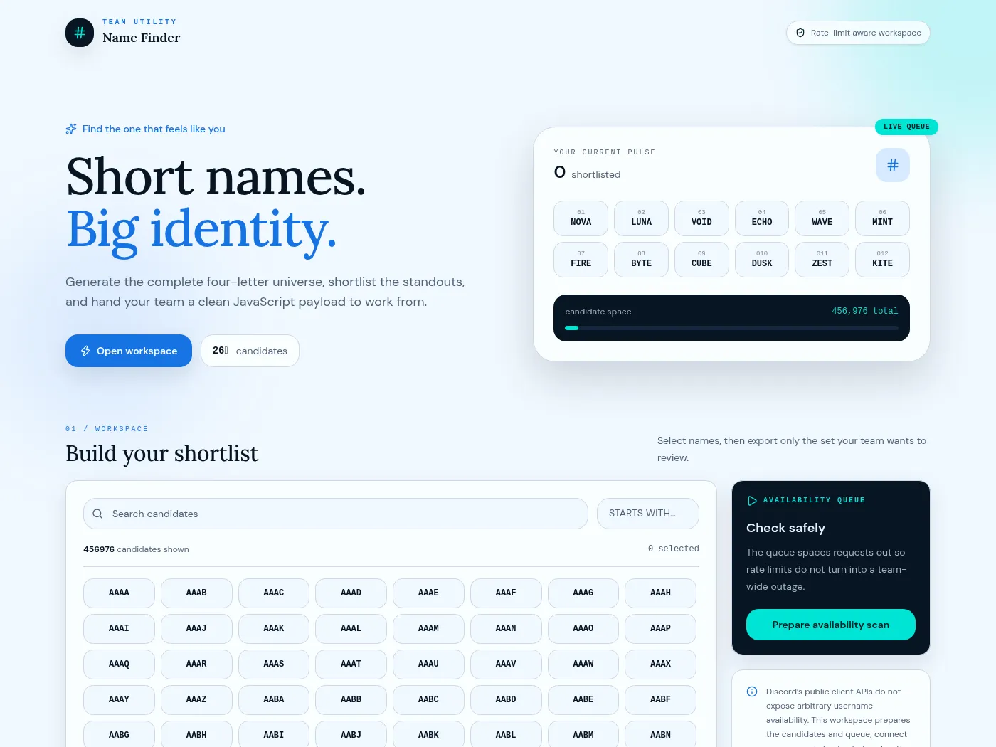 Discord Name Finder