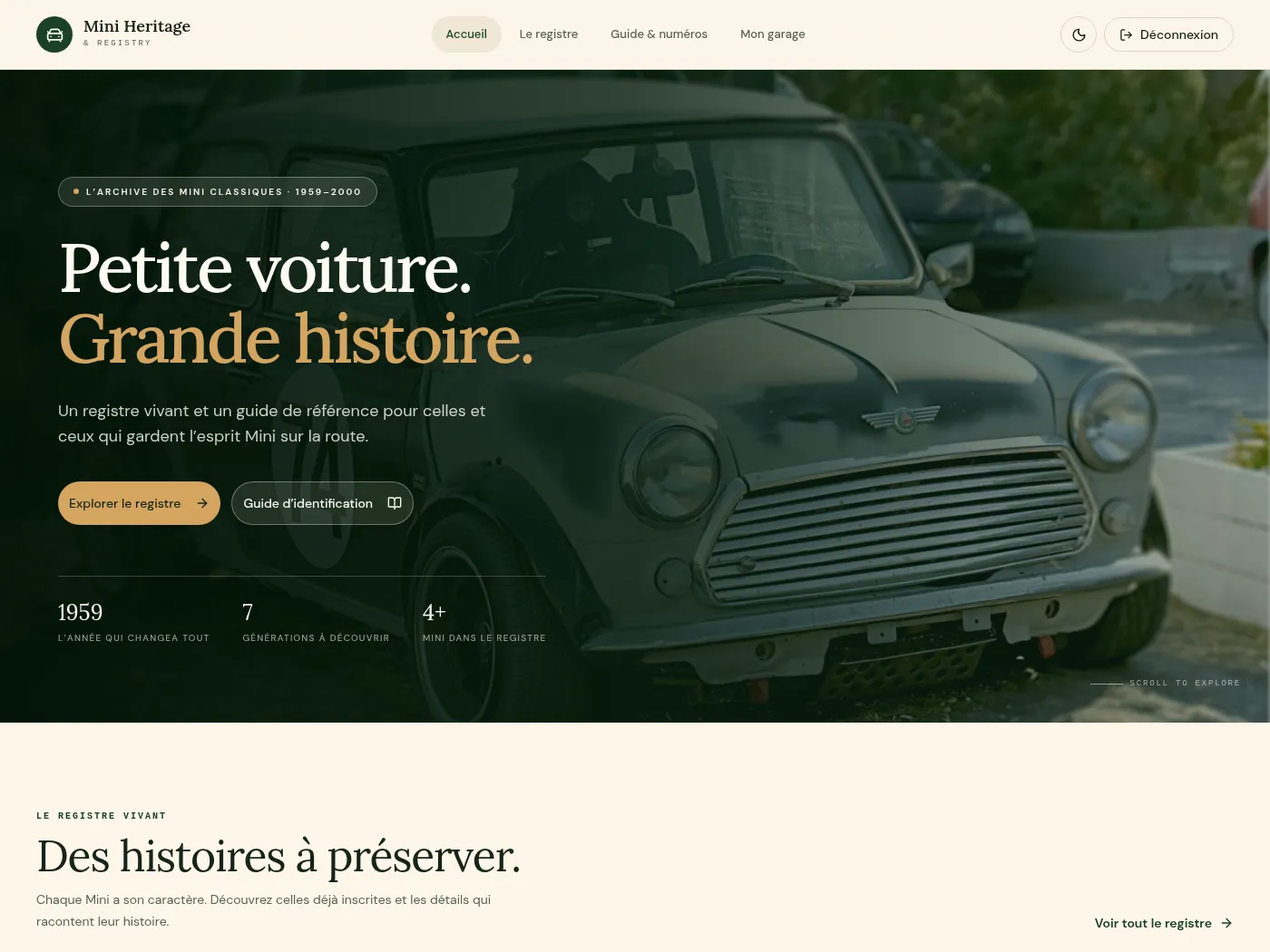 Mini Heritage Registry