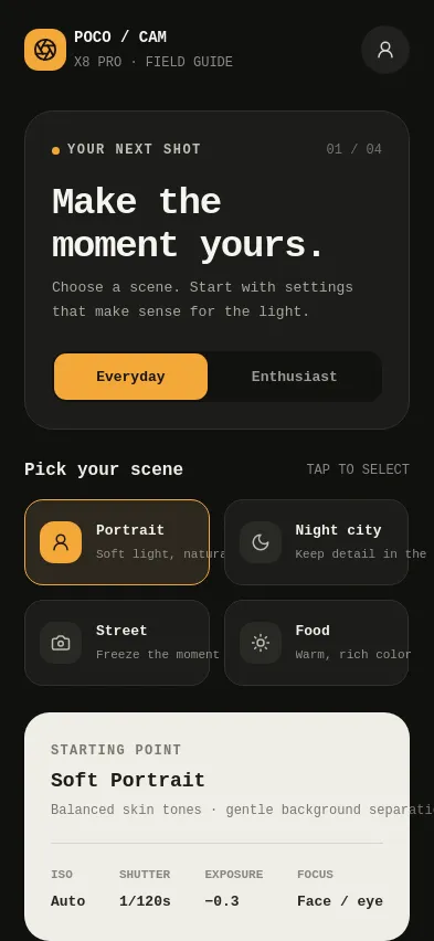 POCO Cam Optimizer