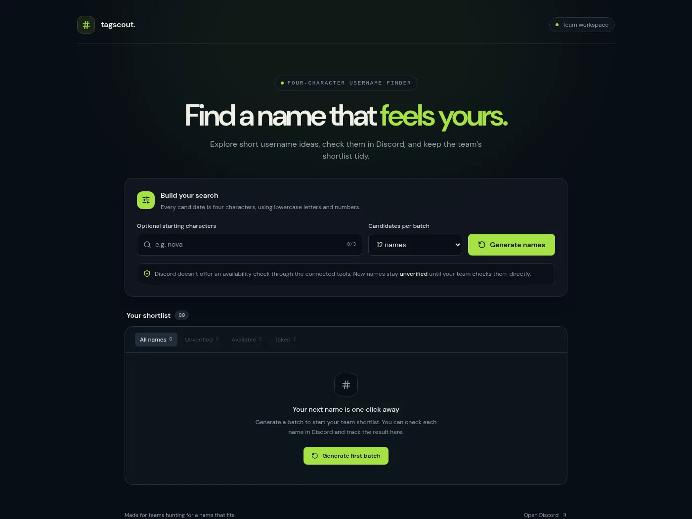 Discord Name Finder