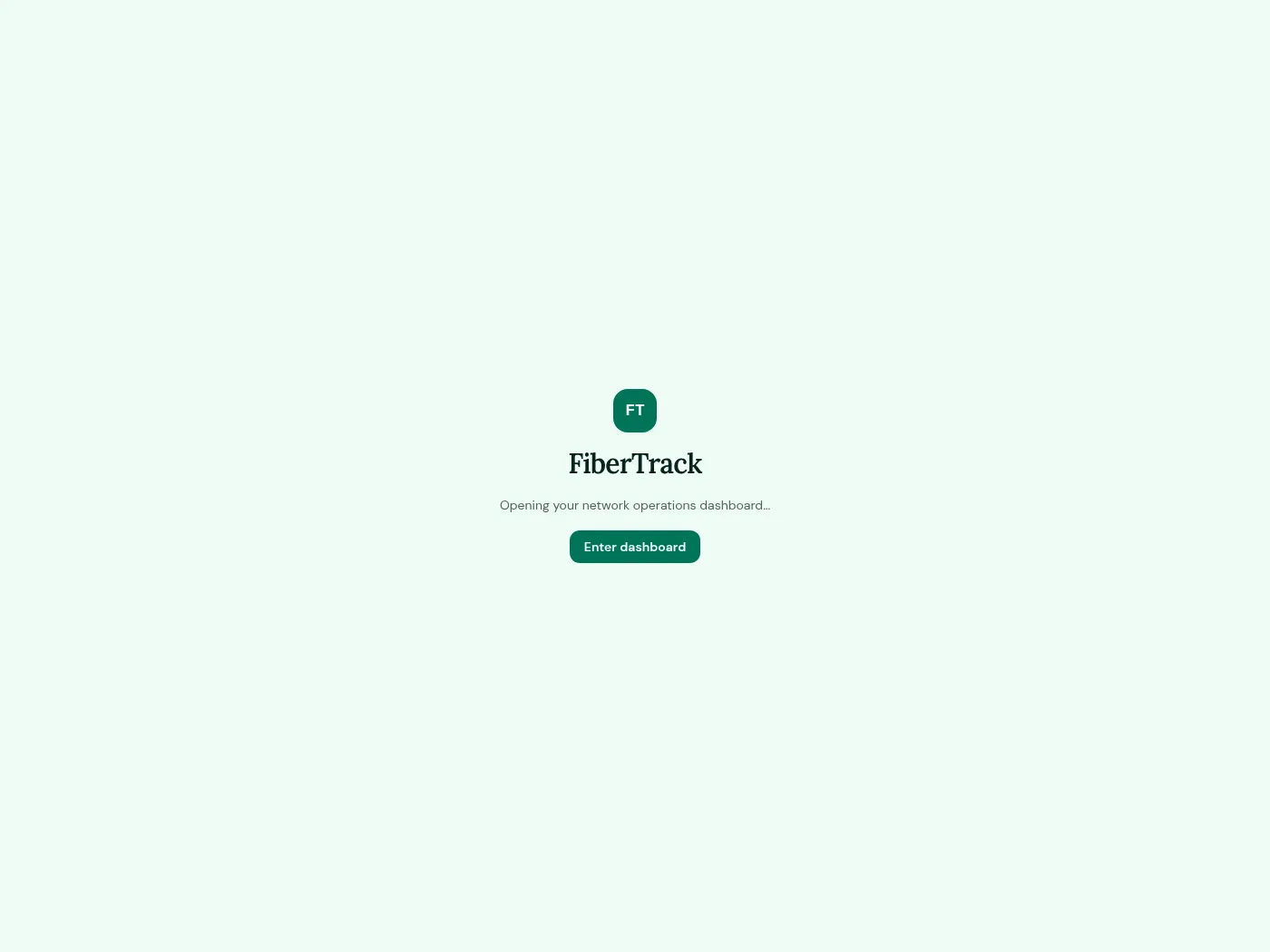FiberTrack Dashboard