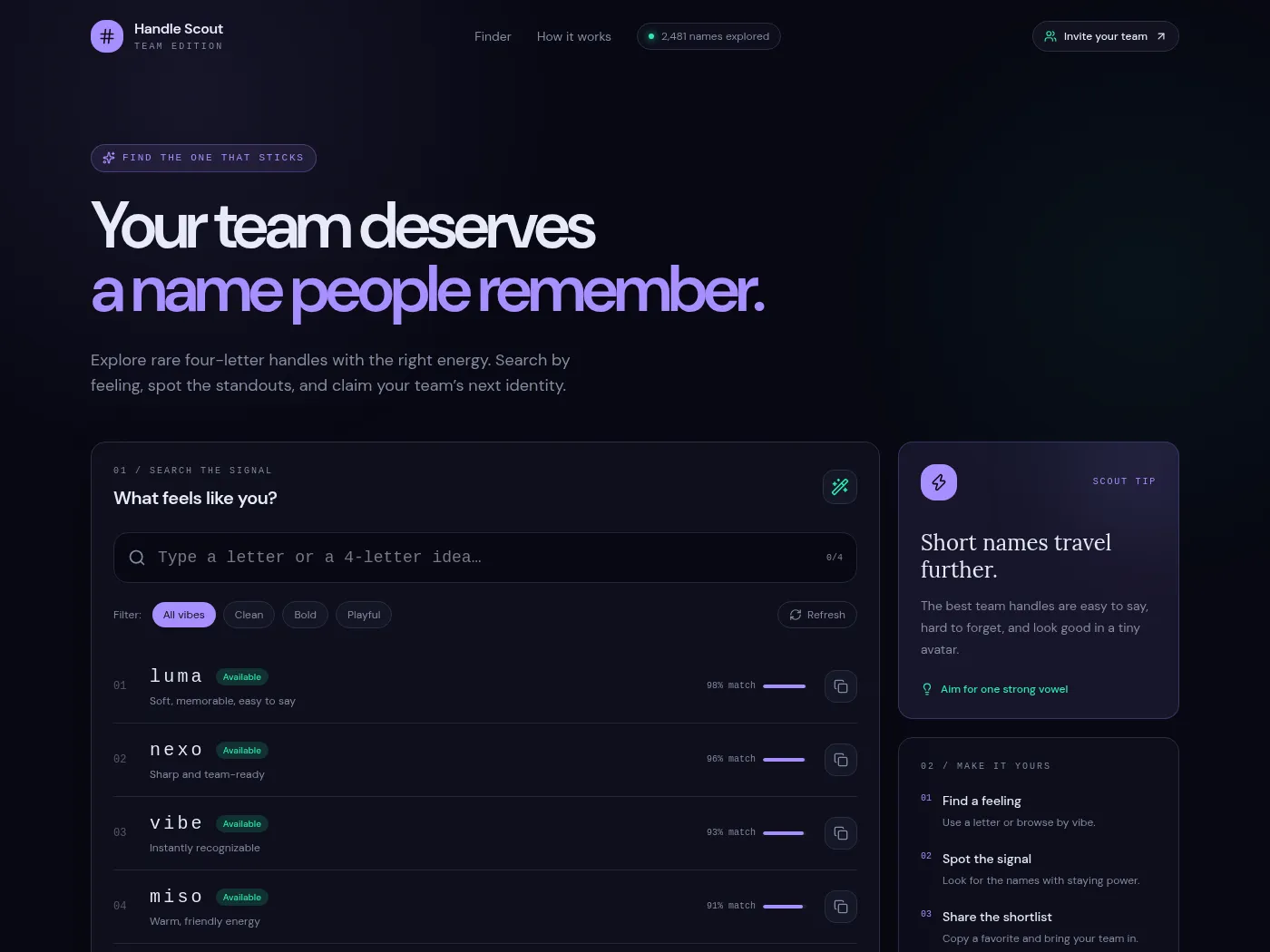 Discord Name Finder