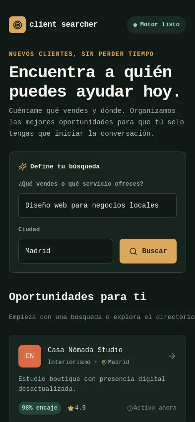 Client Searcher Mobile