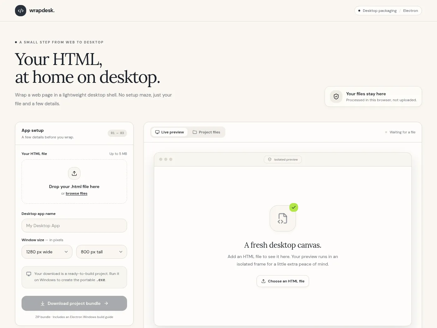 HTML2Exe Converter