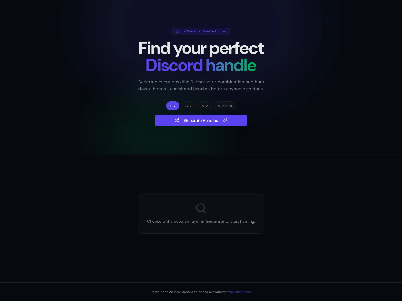 Discord Handle Finder