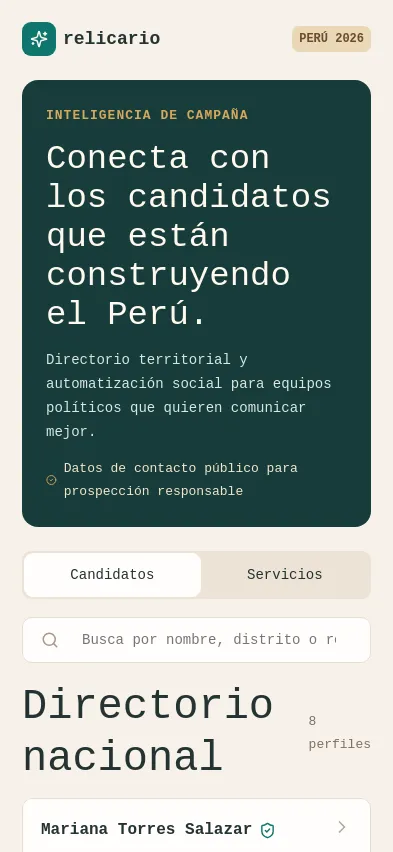 Relicario Campaign Manager