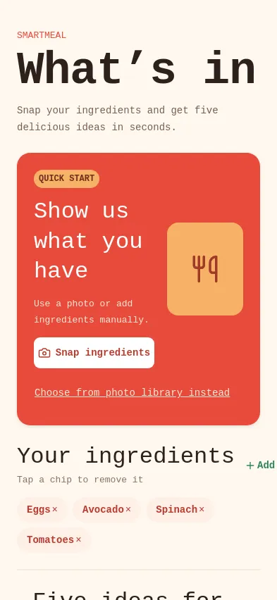 SmartMeal Planner
