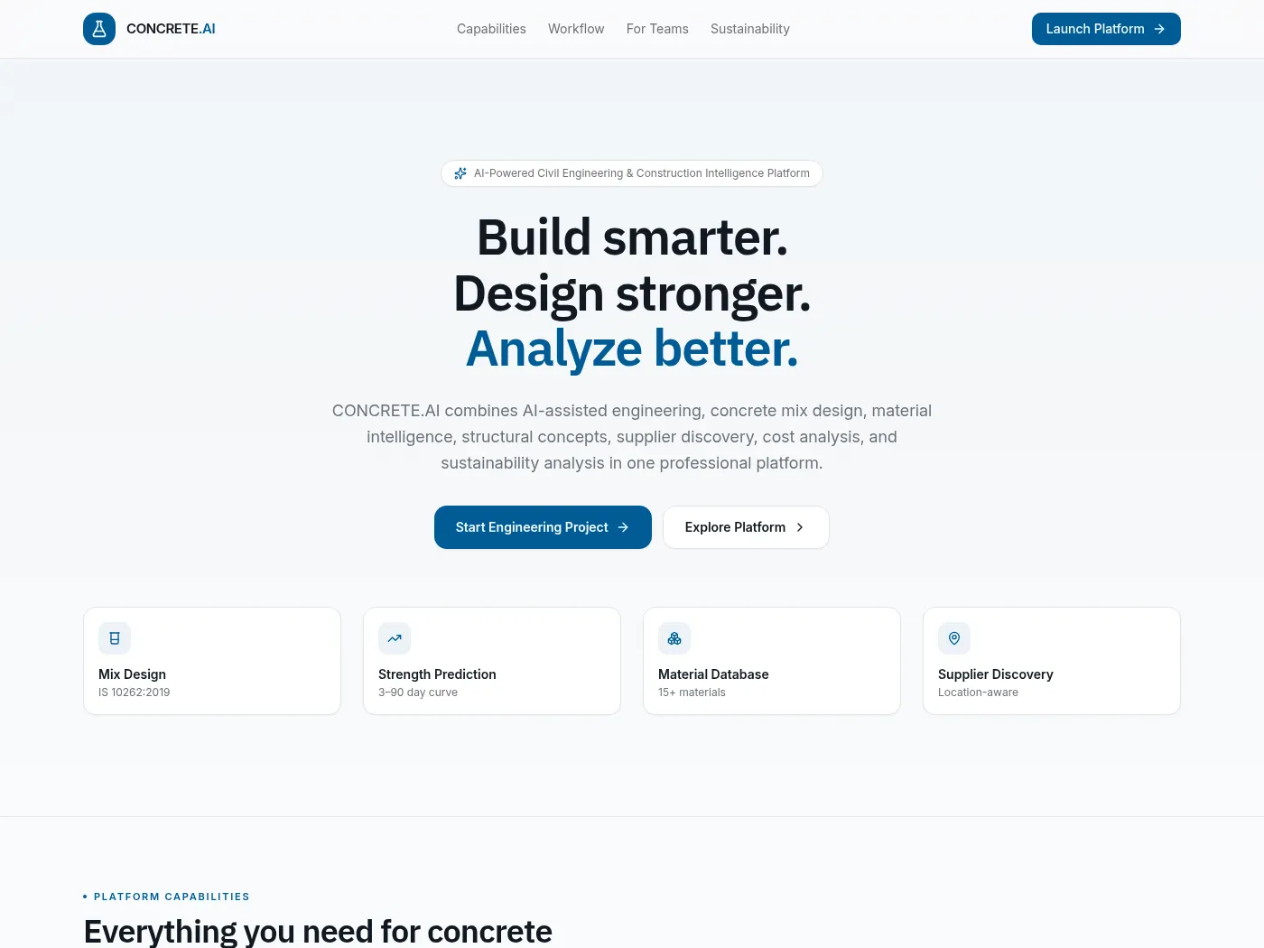 AI Concrete Mix Designer