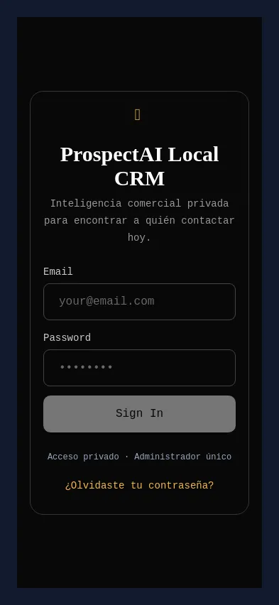 ProspectAI Local CRM