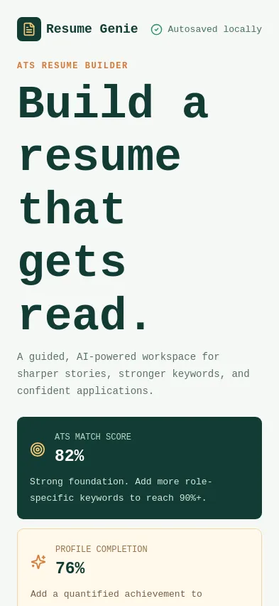 AI Resume Genie