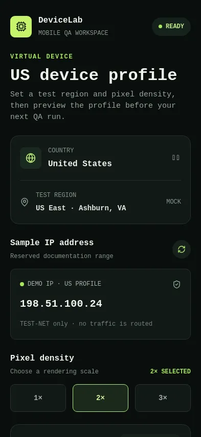Virtual Device Pixel IP US