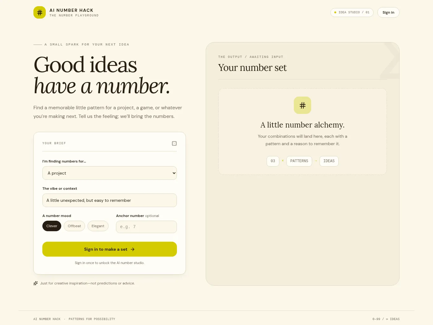 AI Number Hack
