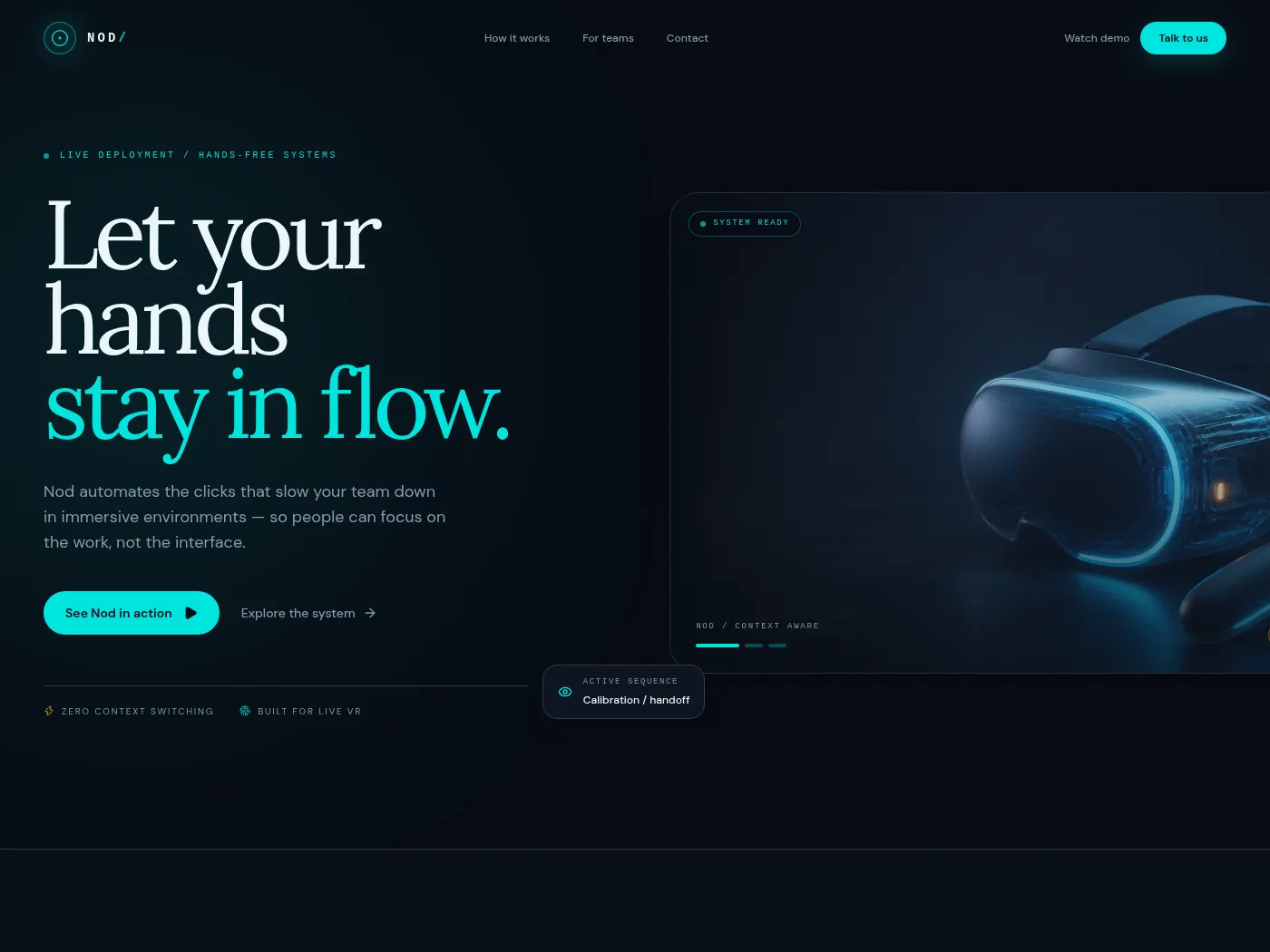 Hands-Free VR Automation