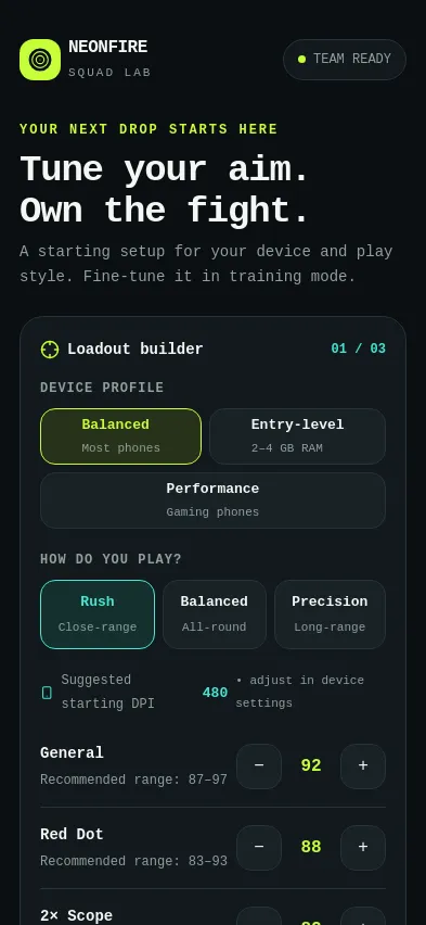 NeonFire Boost App