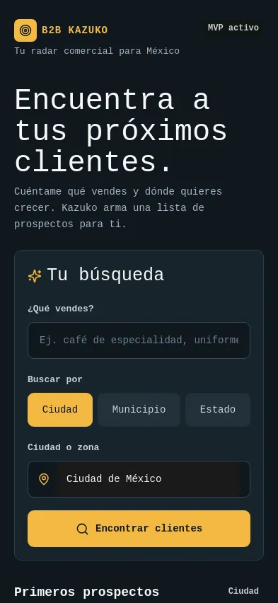B2B Kazuko Client Finder