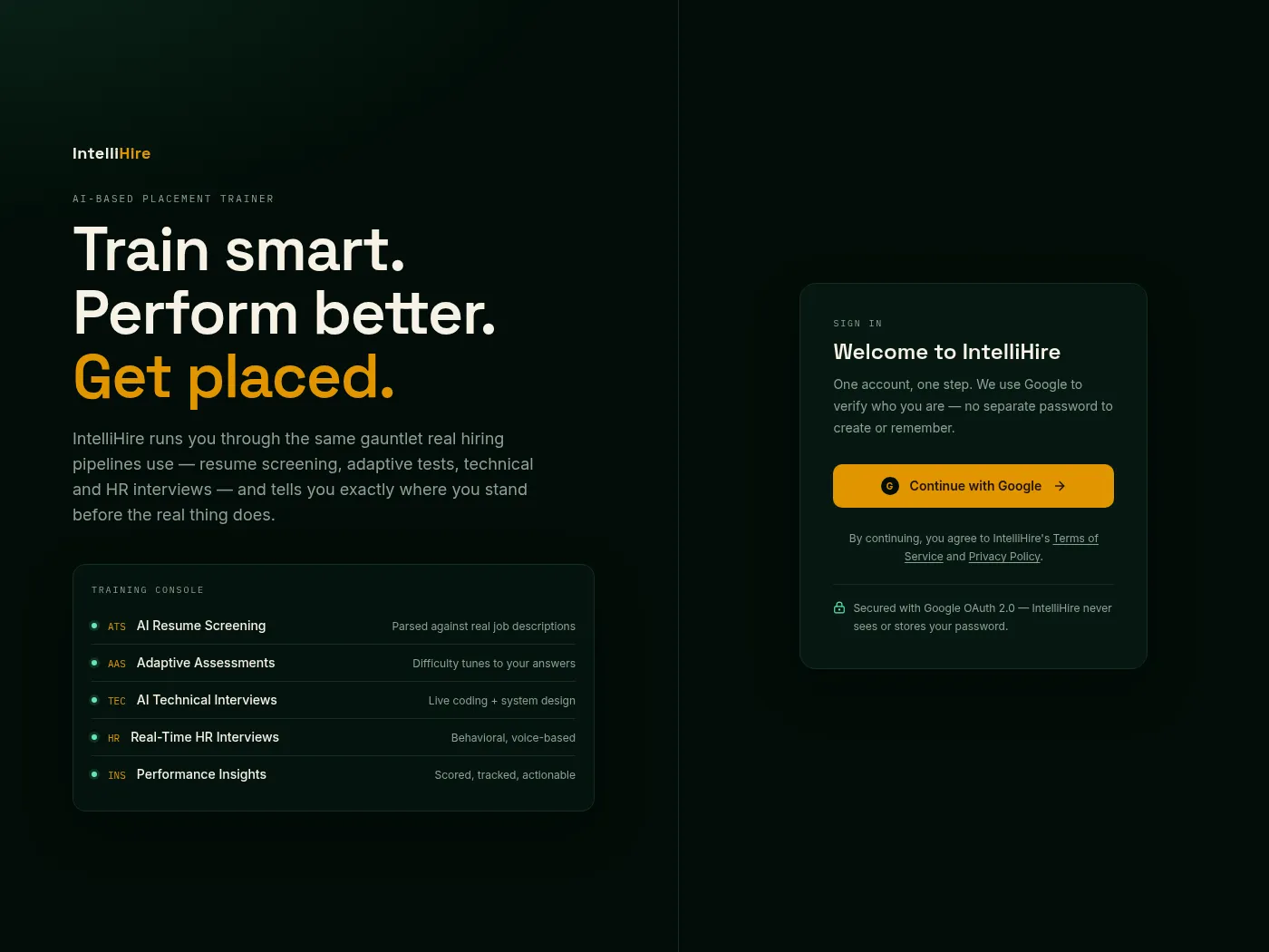 IntelliHire Portal