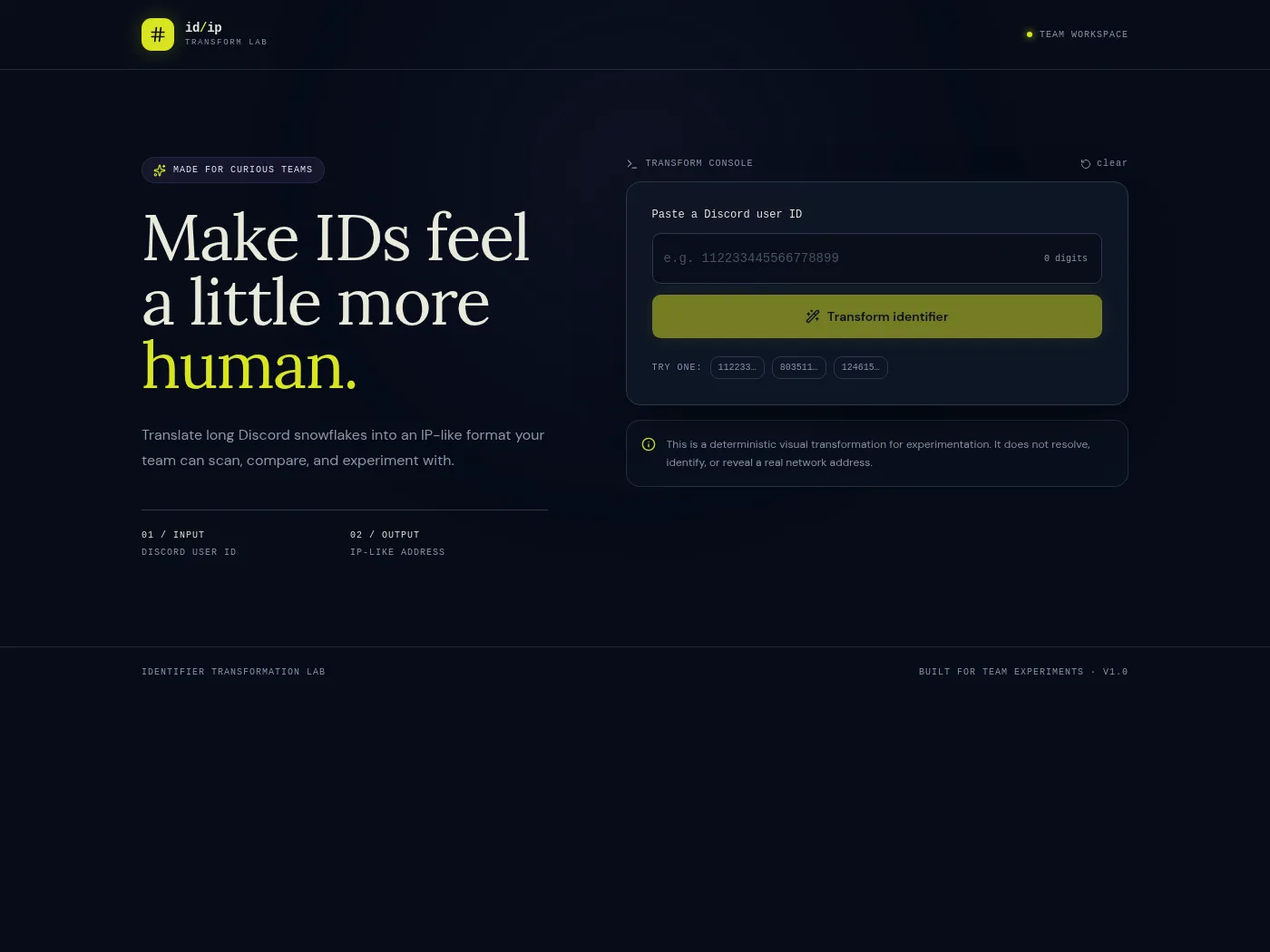 Discord ID Transformer